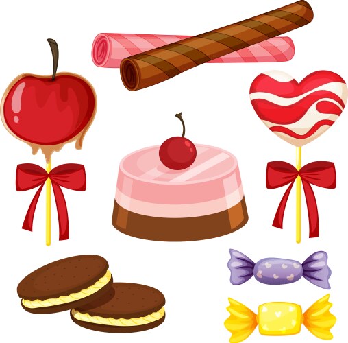 Cute boy holding ice cream cone isolated Vector Image