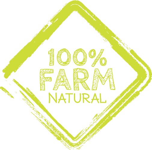 Farm fresh hand written lettering calligraphy Vector Image