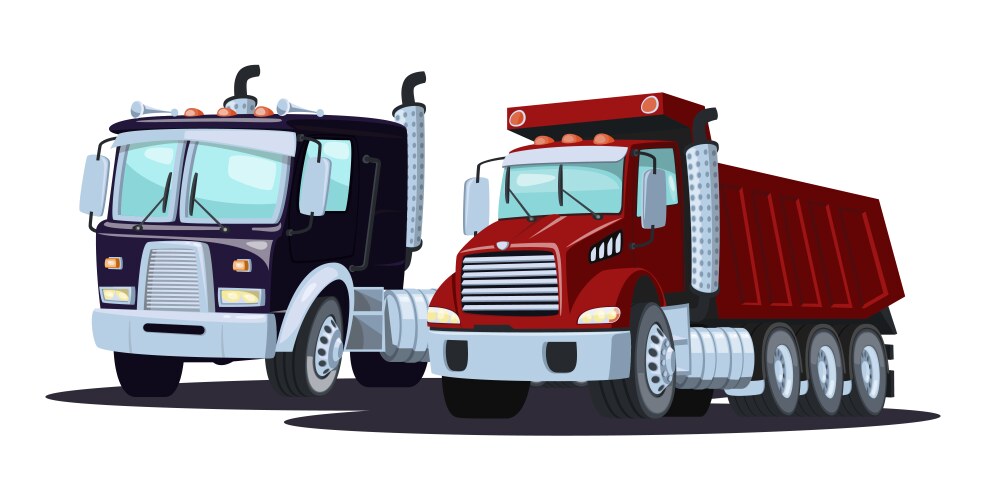 Cartoon Semi Truck Vector Images (over 1,100)