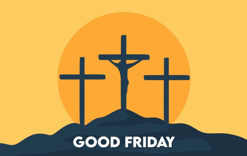 Happy good friday for all Royalty Free Vector Image