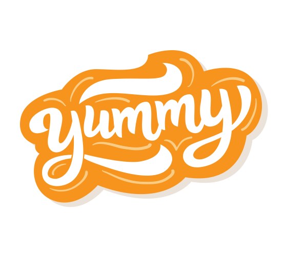 Worship golden yellow word text with handwritten Vector Image