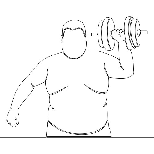 Fat Man Sweating Vector Images (89)