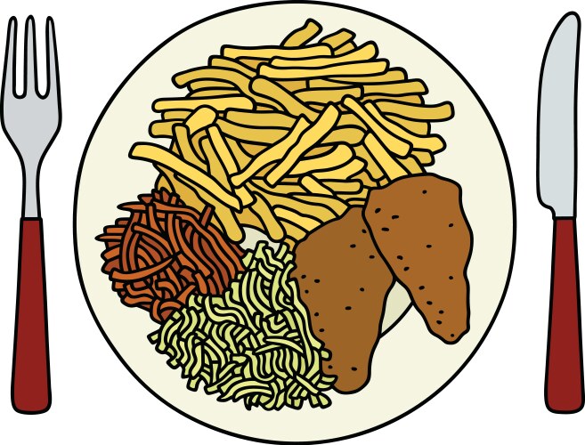 Cartoon Food Plate Vector Images (over 36,000)