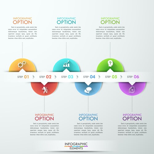 Graphical representation of the process Royalty Free Vector