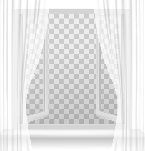 Prison grid metal cage isolated on transparent Vector Image