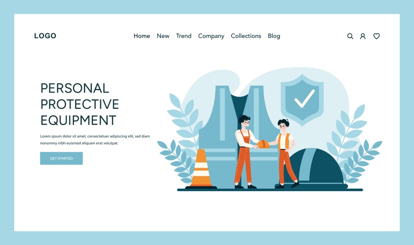 Workers demonstrating the importance of proper Vector Image