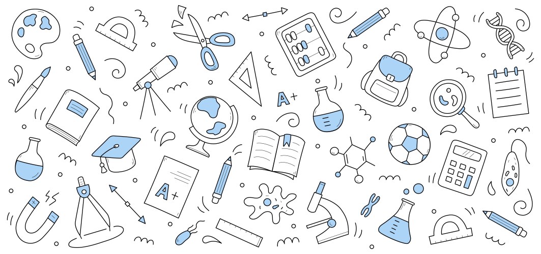 School education science geography biology Vector Image