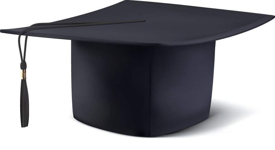 Graduation Cap Black and White Vector Images (over 5,900)