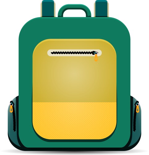 A colorful back pack Royalty Free Vector Image