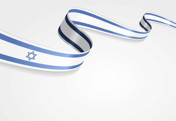 Israeli flag background Royalty Free Vector Image