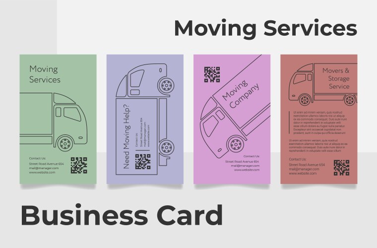 Truck Transportation Business Cards Vector Images (over 2,100)
