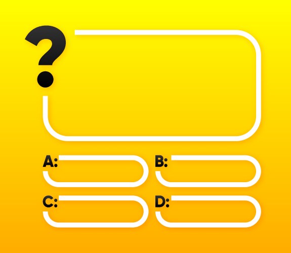 Multiple Choice Questions Vector Images (over 540)