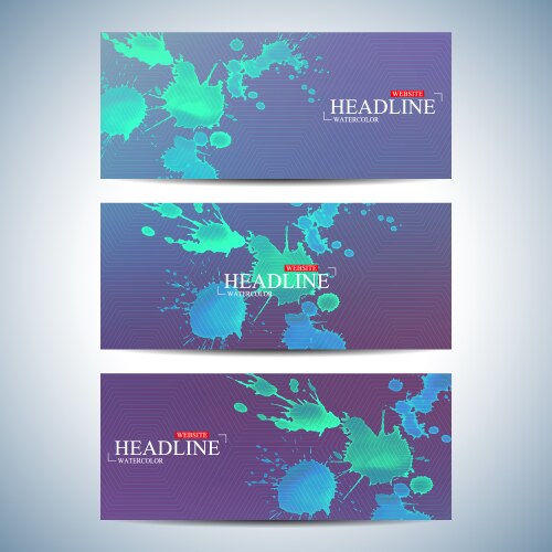 Blue set of corporate identity templates Vector Image