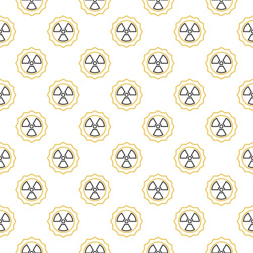 Sun radiation radioactive icon or symbol in Vector Image