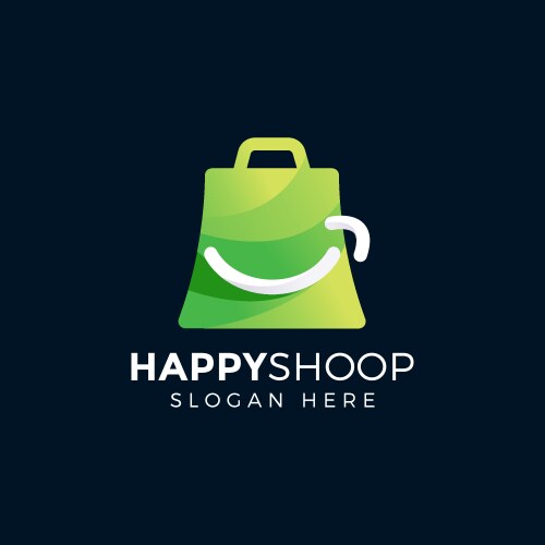 Online shop logo design Royalty Free Vector Image