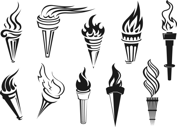 Fire Torch Vector Images (over 18,000)