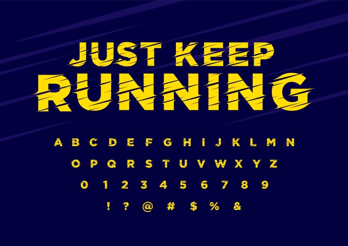 Abstract digital modern alphabet fonts technology Vector Image