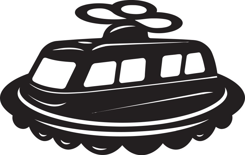 Mechanics of hovercraft propulsion Royalty Free Vector Image