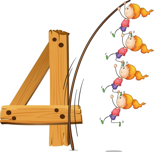 Four oranges Royalty Free Vector Image - VectorStock