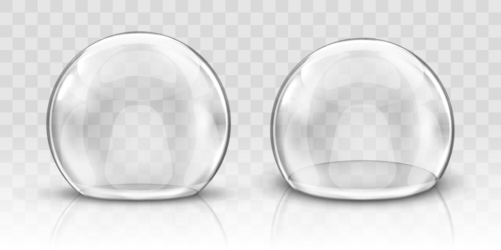Transparent glass plates Royalty Free Vector Image