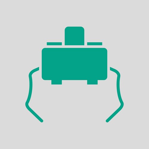 Micro button icon Royalty Free Vector Image - VectorStock