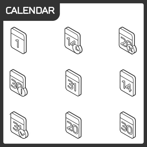 Calendar Outline Vector Images (over 95,000)