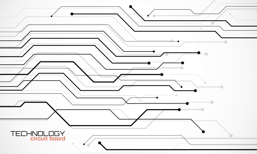 Abstract background with circuit board technology Vector Image