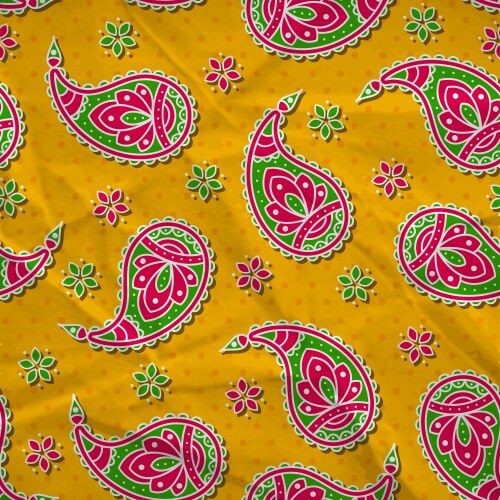 Bright pattern with paisley Royalty Free Vector Image