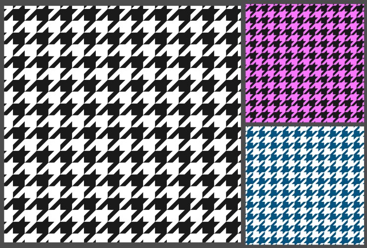 Classic houndstooth seamless Royalty Free Vector Image