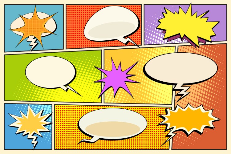 Comic strip pop art design Royalty Free Vector Image