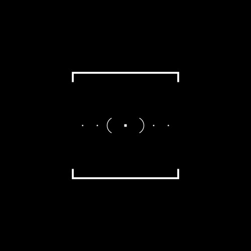 Cyberpunk aim tech style target hud square sight Vector Image