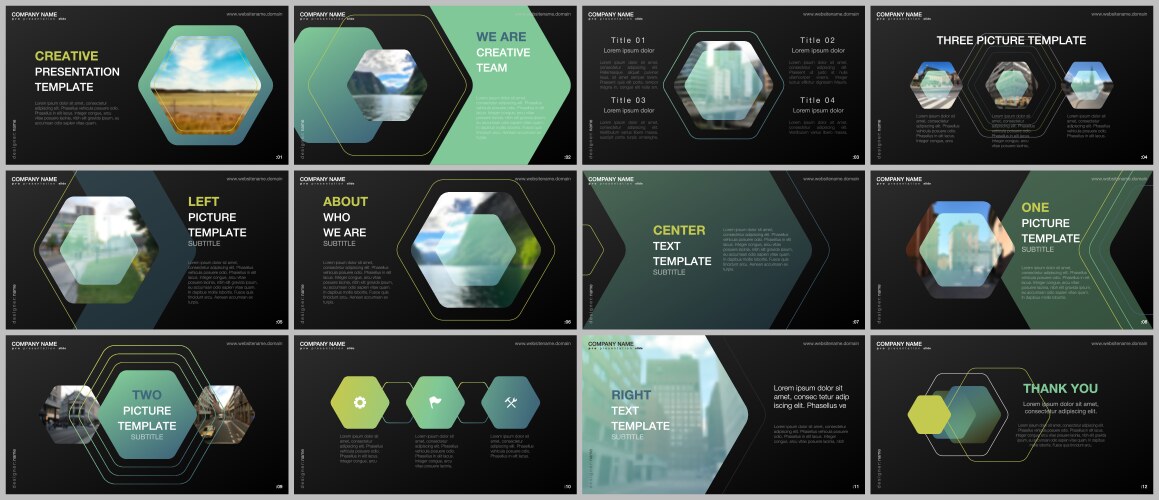 Minimal presentations design portfolio Royalty Free Vector