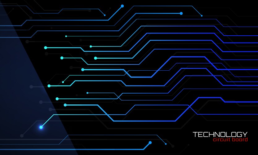Abstract background with circuit board technology Vector Image