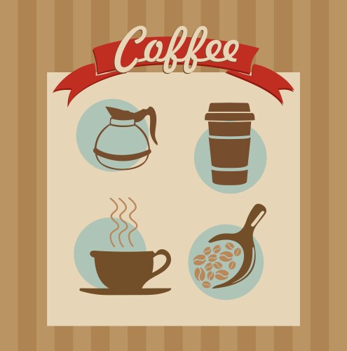 Coffee poster for restaurant and cafe Royalty Free Vector