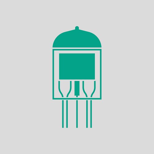 Electronic vacuum tube icon Royalty Free Vector Image
