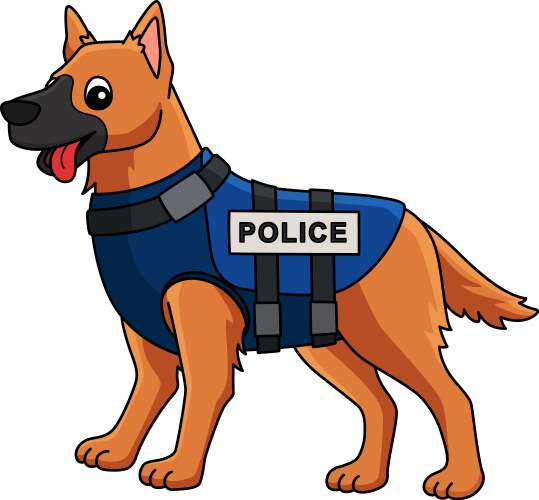 Police station cartoon colored clipart Royalty Free Vector