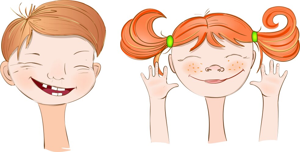 Cartoon Boy and Girl Vector Images (over 200,000)