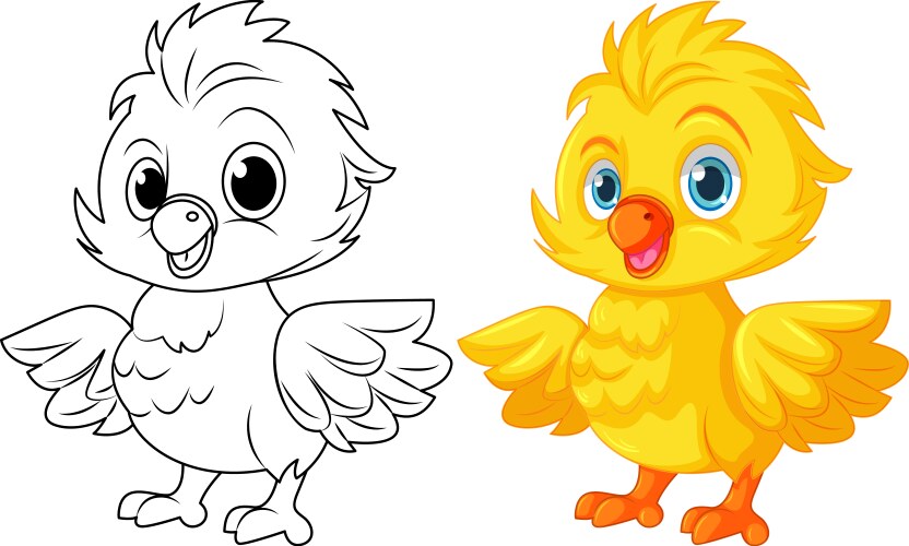 Chick Coloring Vector Images (over 11,000)