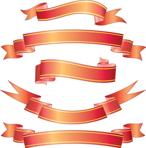 Ribbons Royalty Free Vector Image - VectorStock