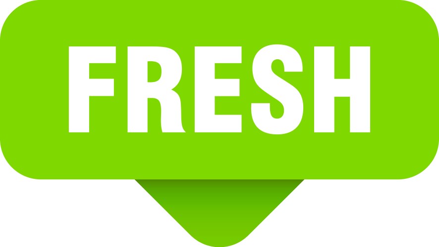 Fresh sticker sign on transparent background Vector Image