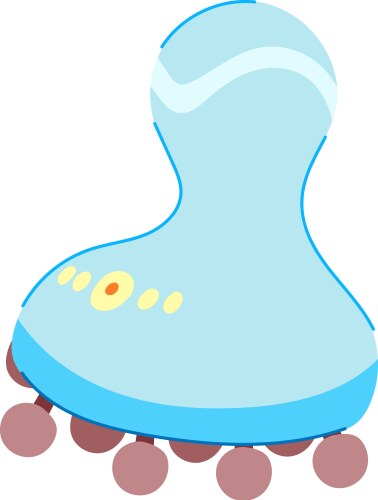 Back neck massage cartoon Royalty Free Vector Image