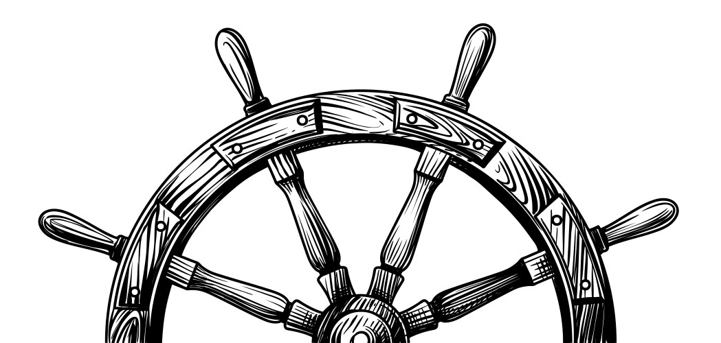Pirate Ship Steering Wheel Drawing Pirate Steering Wheel. Piracy Icon
