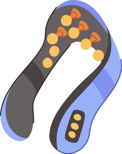 Back neck massage cartoon Royalty Free Vector Image