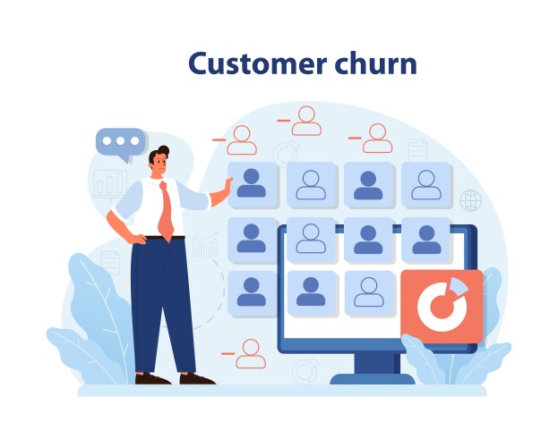 Customer Churn Vector Images (71)