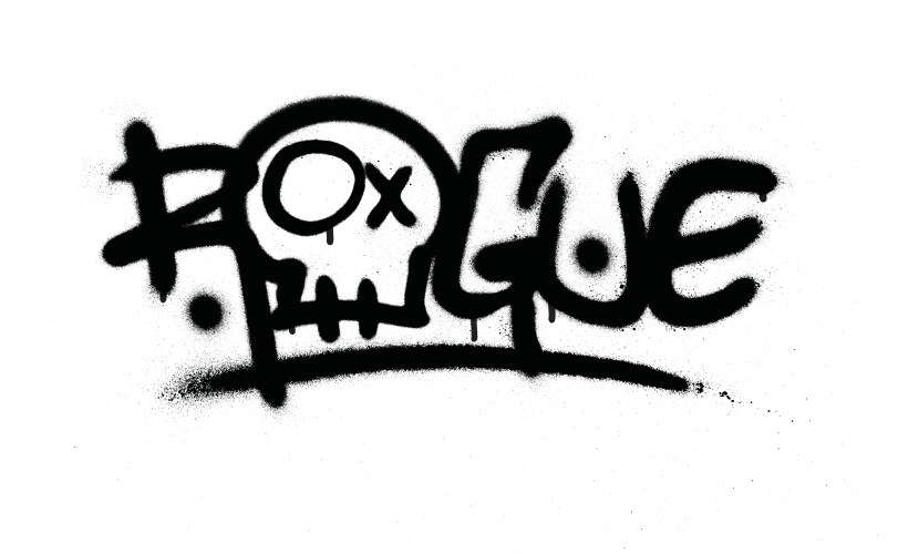 Readable graffiti fonts alphabet with shadow Vector Image