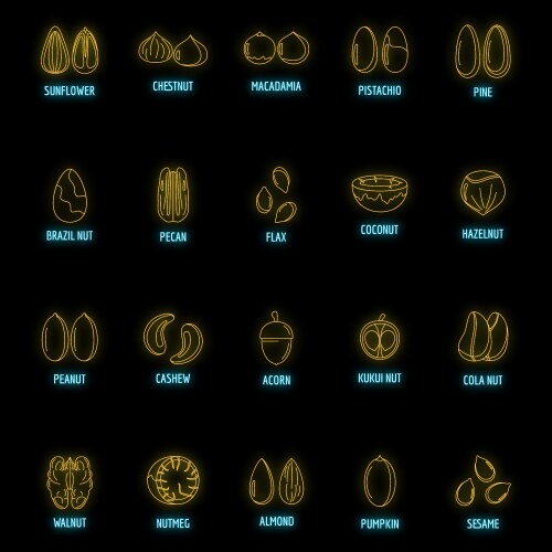 Name of Nuts Vector Images (over 110)