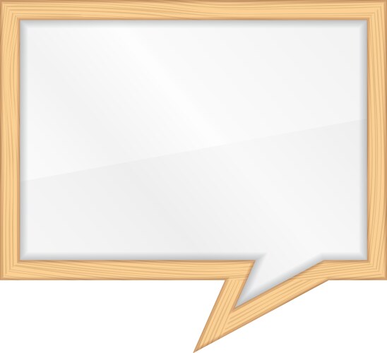 Empty wooden frame Royalty Free Vector Image - VectorStock