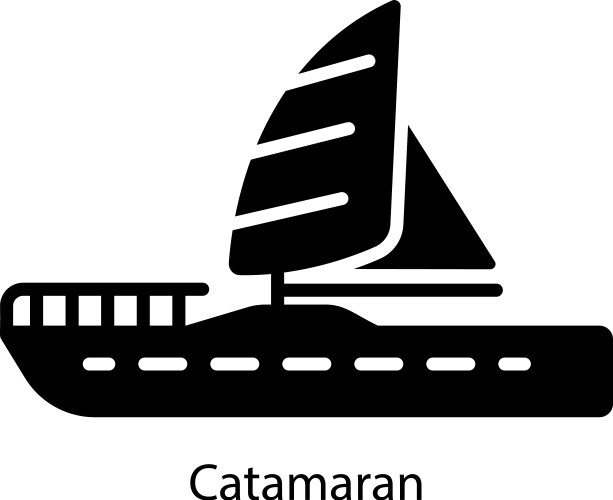 Catamaran Vector Images & Graphics for Commercial Use | VectorStock