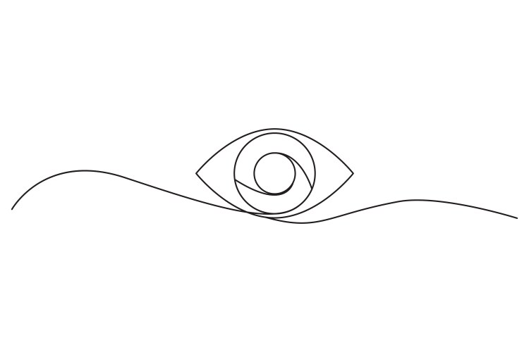 Continuous Line Eye Vector Images (over 3,600)