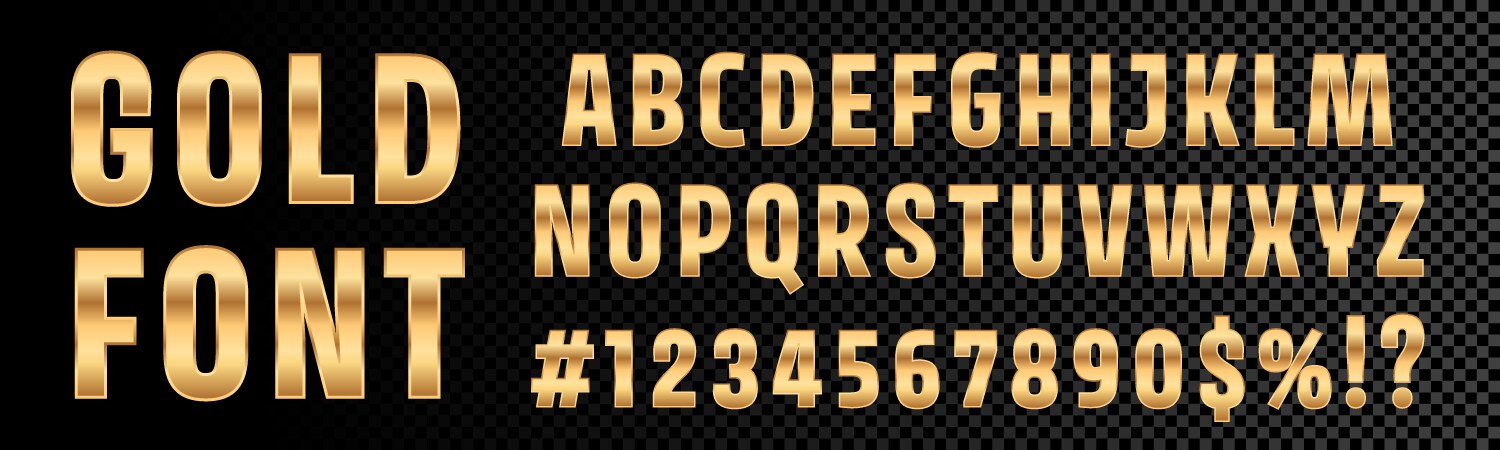 Gold Letters Vector Images (over 260,000)